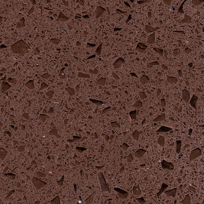 Crystal Dark Brown Quartz Engineered Stone Countertops - Buy quartz ...