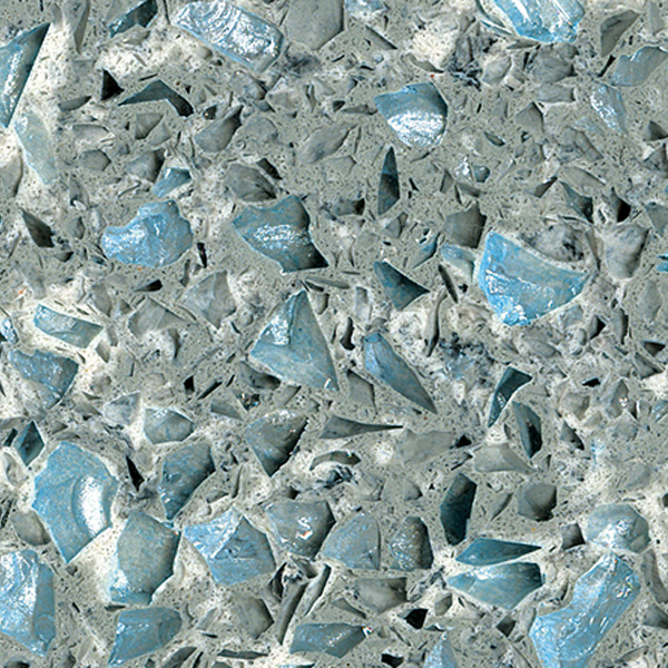 Colorful Shining Blue Quartz Stone Slab